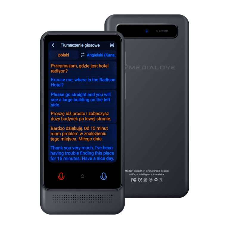 Translator Medialove M1 tłumacz menu polskie offline bez internetu ...